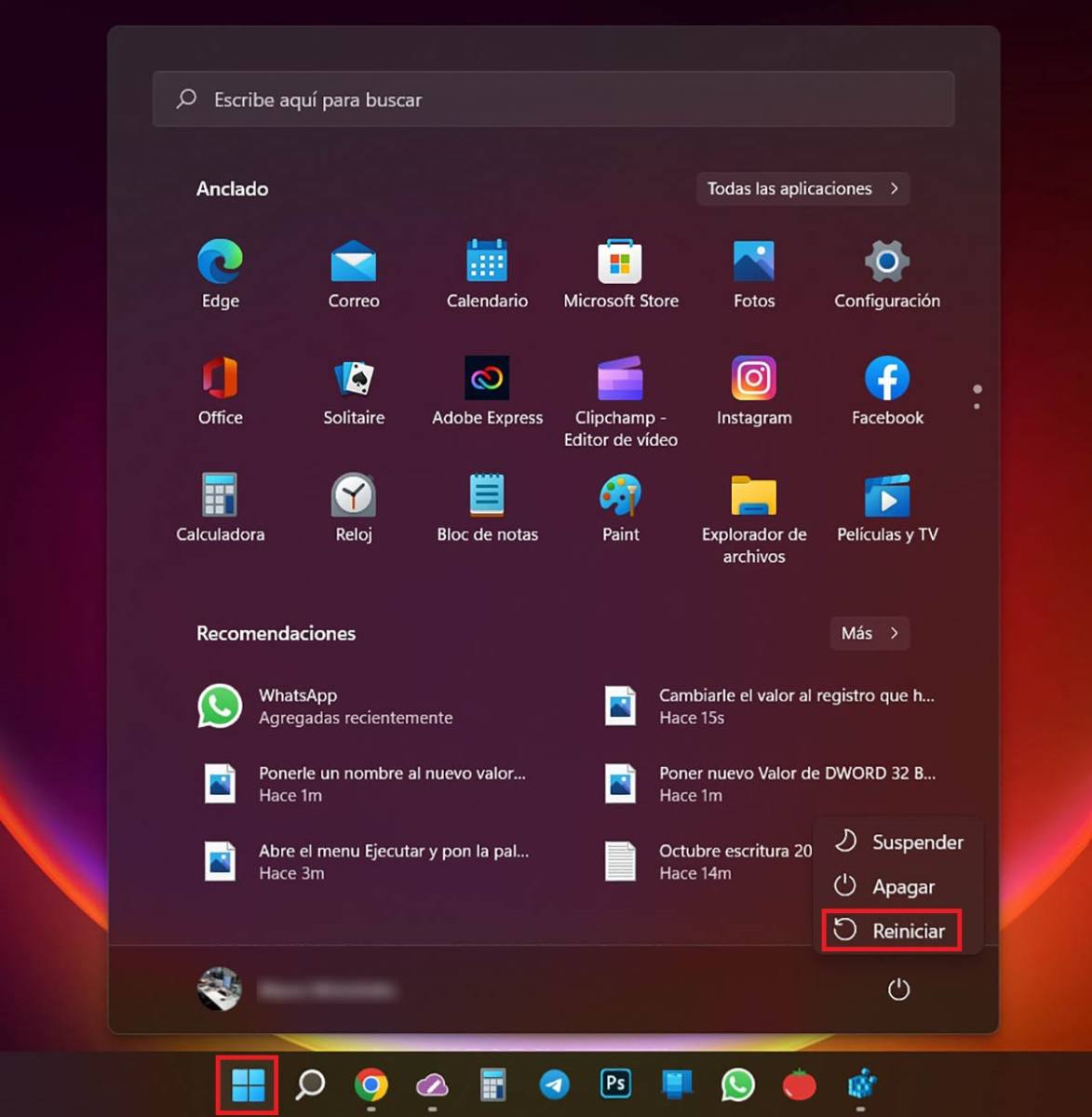 Cómo activar el menú de inicio clásico en Windows 11