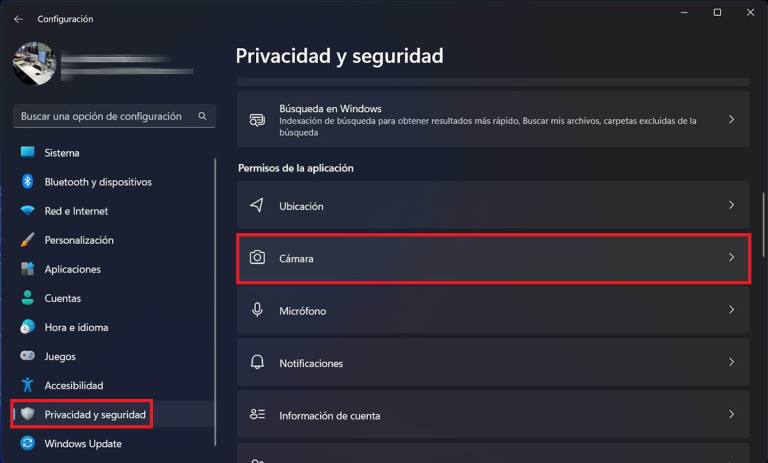 Cómo activar o desactivar la webcam en Windows 11