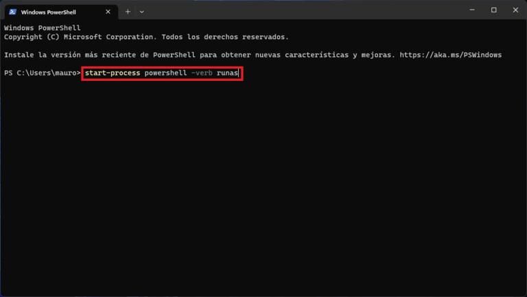 Cómo abrir el PowerShell de Windows 11 como administrador