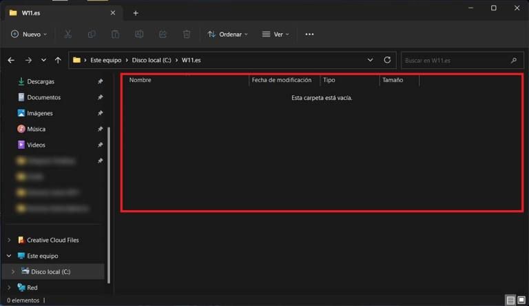 Cómo ocultar archivos en Windows 11