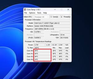 Cómo ver la temperatura del CPU en Windows 11