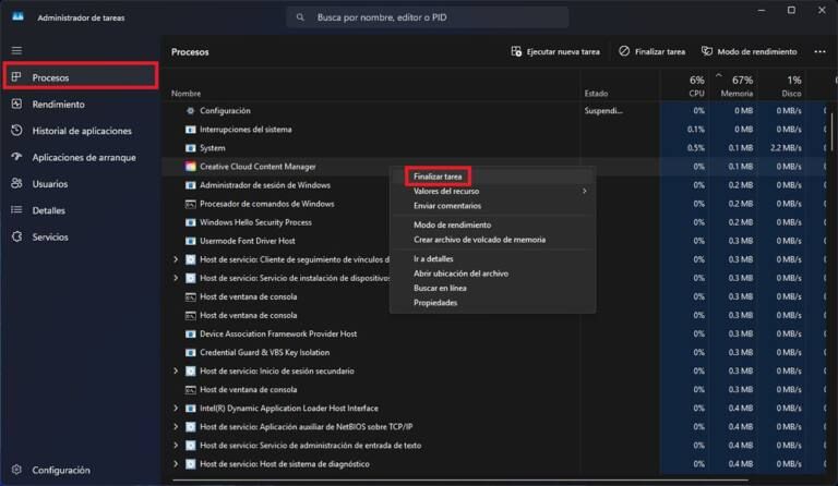 Cómo liberar la memoria RAM en Windows 11