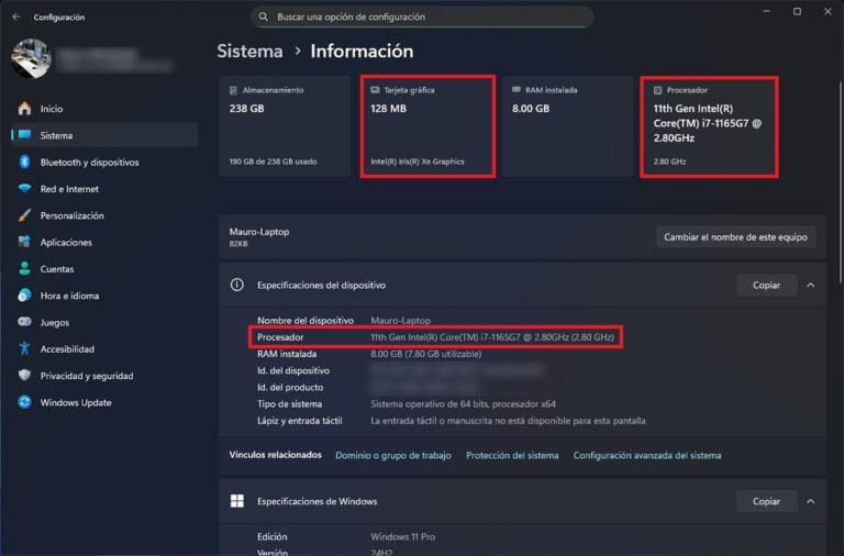 Cómo saber si mi CPU tiene gráficos integrados en Windows 11